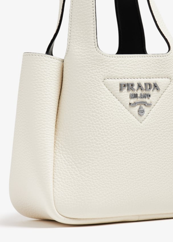 Prada Leather mini bag for Women - White in UAE | Level Shoes
