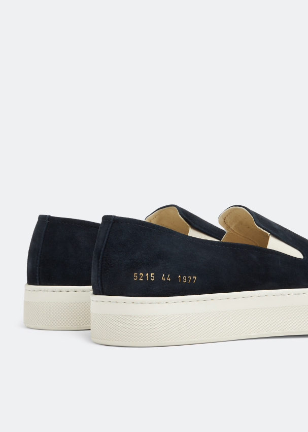 Common Projects Suede slip-on sneakers for Men - Blue in UAE | Level Shoes