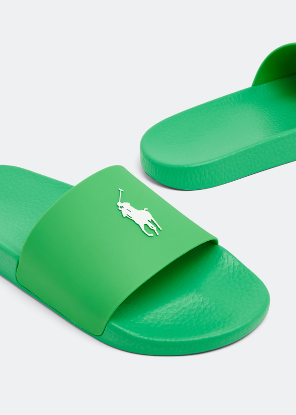 Polo Ralph Lauren Polo slides for Men - Green in UAE | Level Shoes