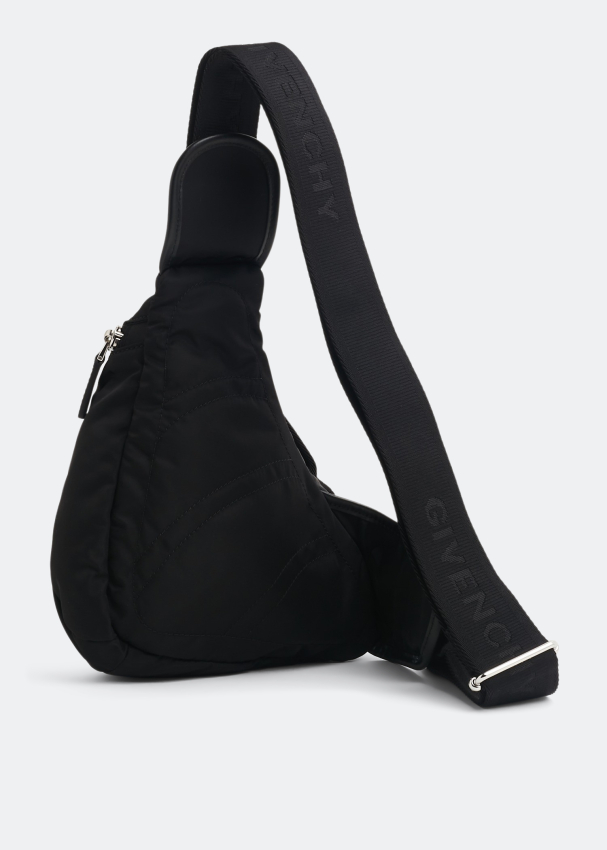 Givenchy Small G-Zip Triangle bag for Men - Black in UAE | Level Shoes