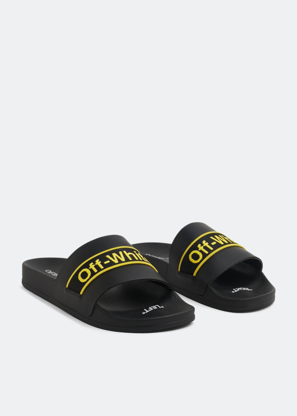 Off-White Industrial belt slides for Men - Black in UAE | Level Shoes