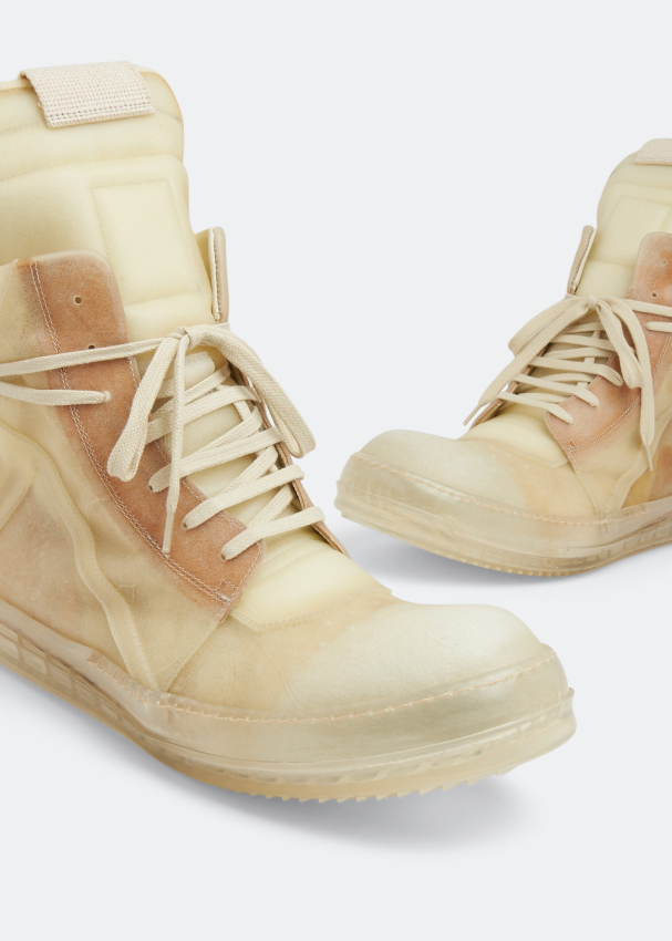 Rick Owens Geobaskets high-top sneakers for Men - Beige in UAE | Level ...