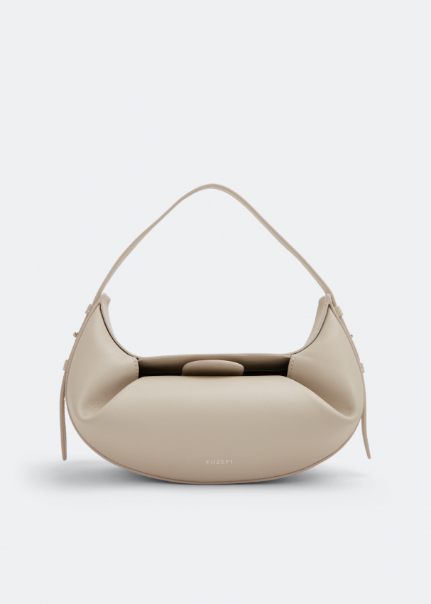 Yuzefi Mini Fortune Cookie bag for Women - White in UAE | Level Shoes