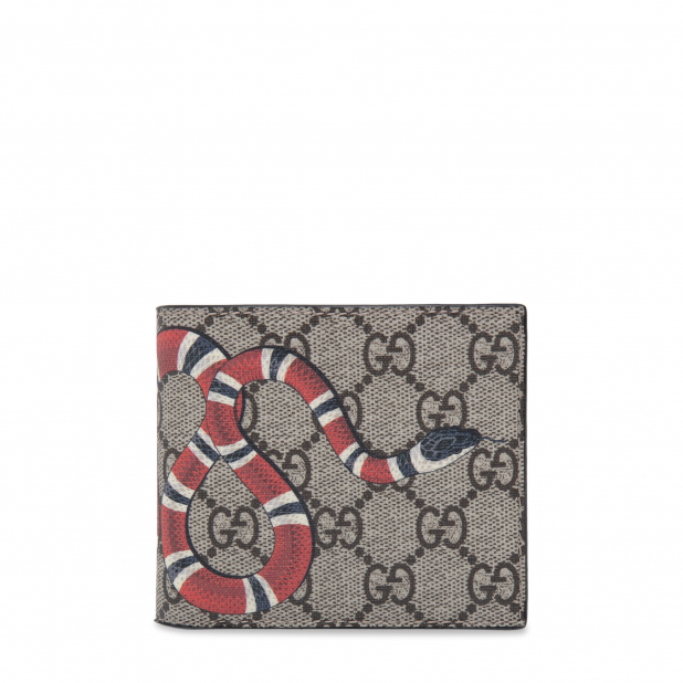 Gucci Kingsnake print GG Supreme wallet for Men - Prints in UAE | Level Shoes