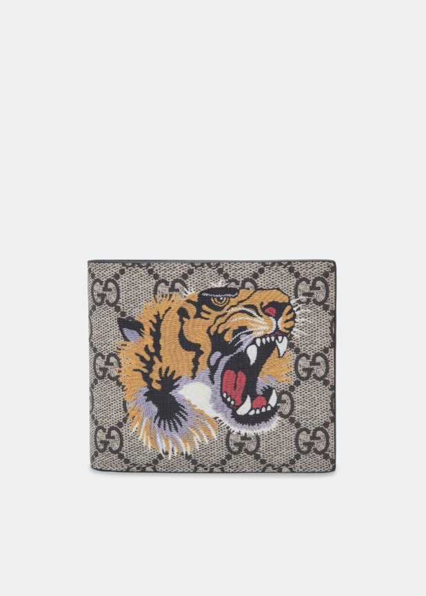 Gucci Kingsnake print GG Supreme wallet for Men - Prints in UAE | Level ...