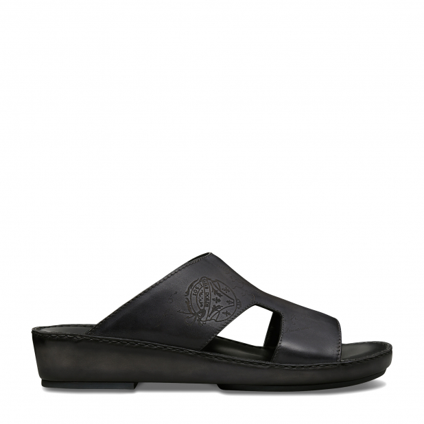 Berluti Dubai leather sandals for Men - Black in UAE | Level Shoes