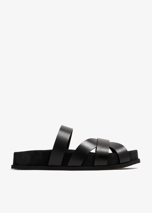 Neous Ibor flat sandals for Women - Black in UAE | Level Shoes