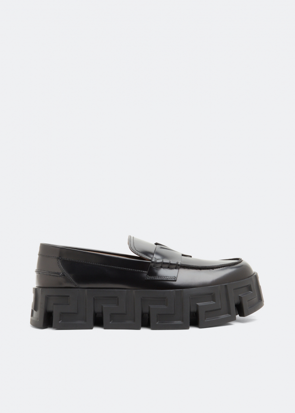 Versace Greca Labyrinth loafers for Men - Black in UAE | Level Shoes