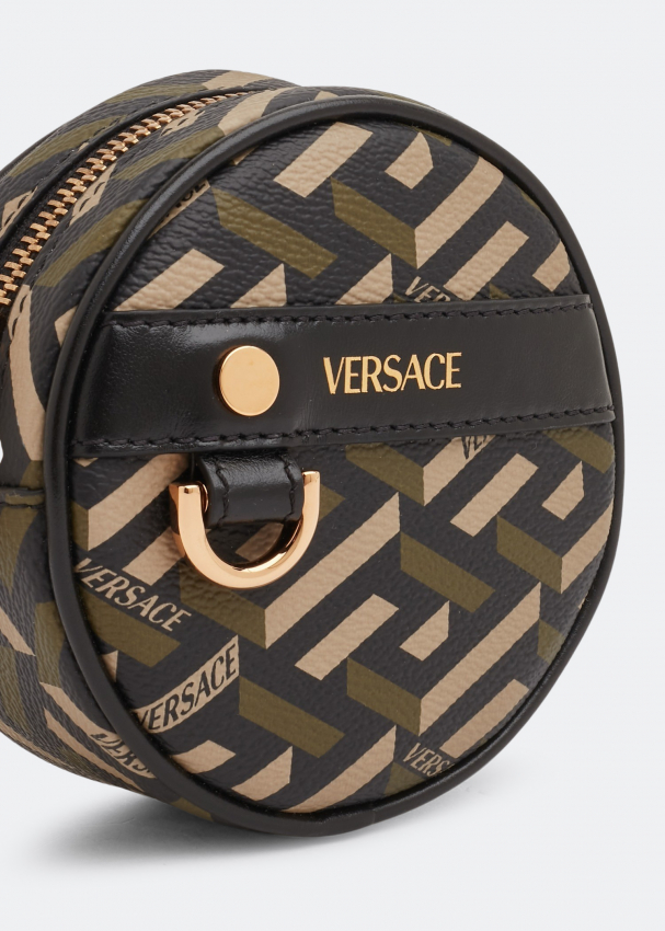 Versace La Greca Signature round pouch for Men - Printed in Kuwait ...