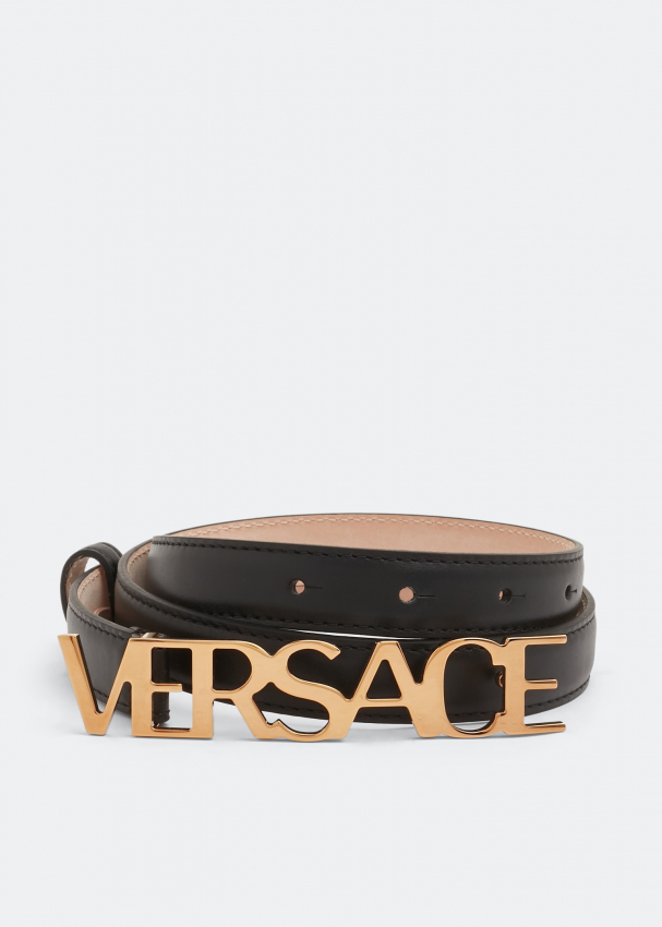 Versace Logo belt for Women - Black in UAE | Level Shoes