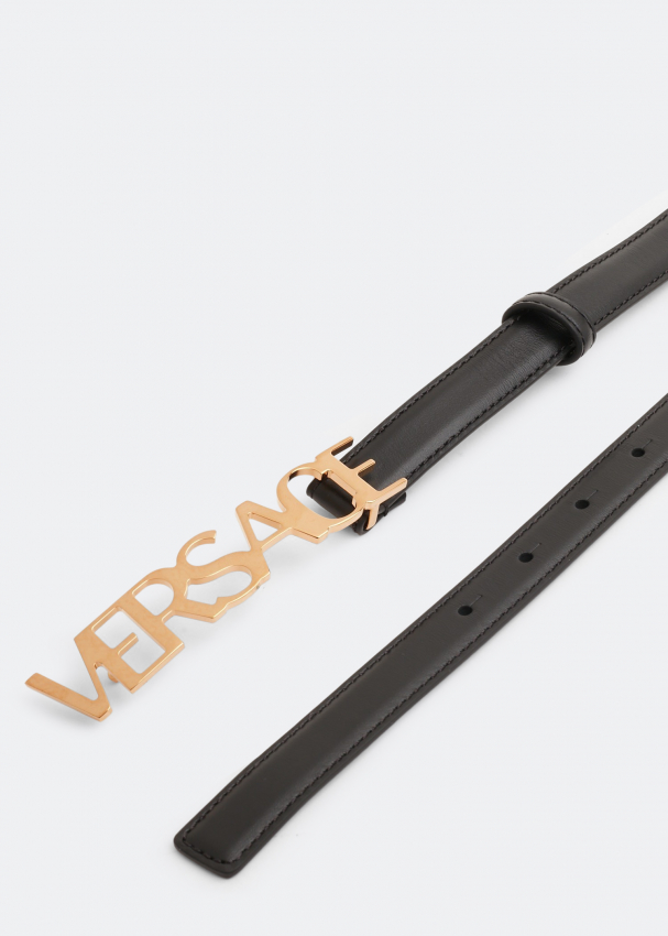 Versace Logo belt for Men - Black in UAE | Level Shoes
