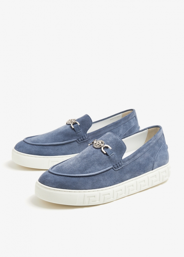 Versace Medusa '95 Greca loafers for Men - Blue in UAE | Level Shoes