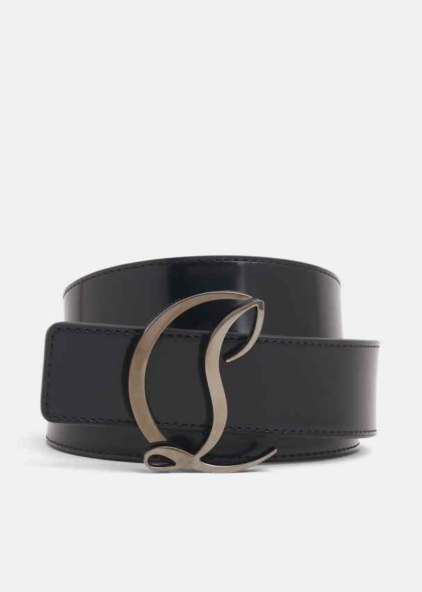 Christian Louboutin CL Logo belt for Women - Black in Kuwait | Level Shoes
