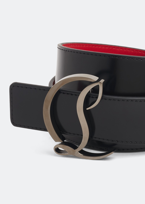 Christian Louboutin CL Logo belt for Women - Black in Kuwait | Level Shoes