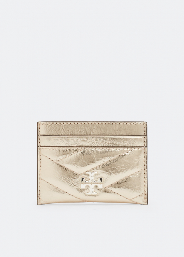 Tory Burch Kira chevron card case for Women - Gold in UAE | Level Shoes