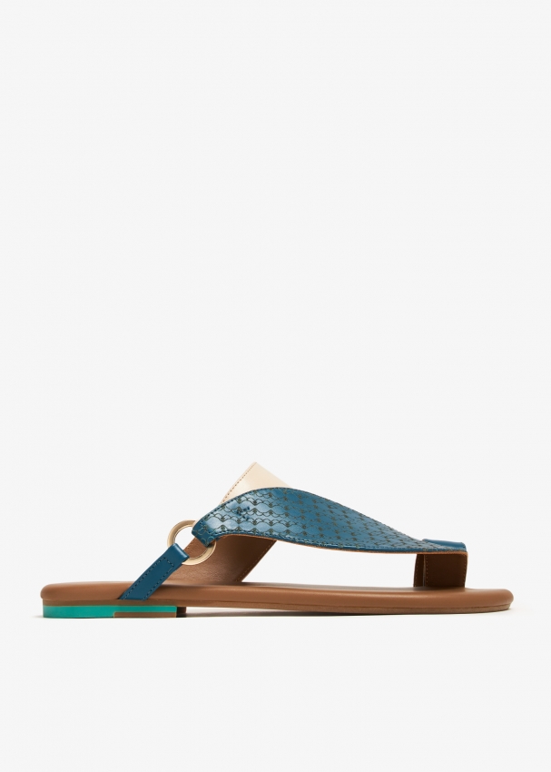 Tamashee Athaar sandals for Women - Blue in UAE | Level Shoes