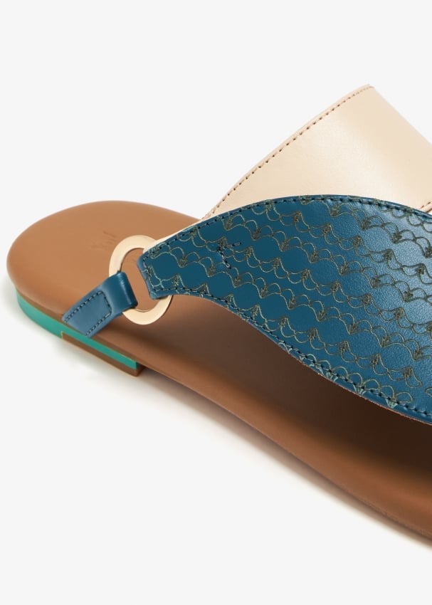 Tamashee Athaar sandals for Women - Blue in UAE | Level Shoes