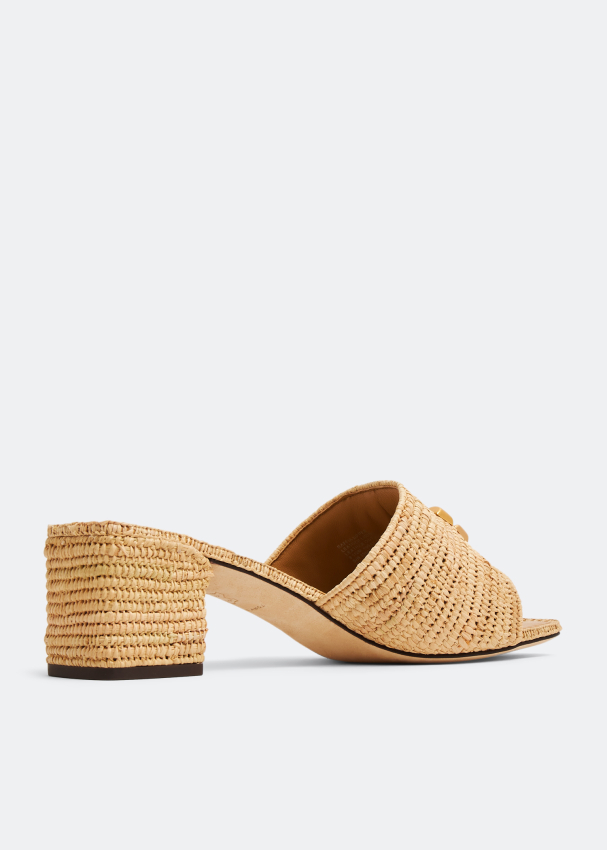 Tory Burch Eleanor raffia sandals for Women - Beige in UAE | Level Shoes