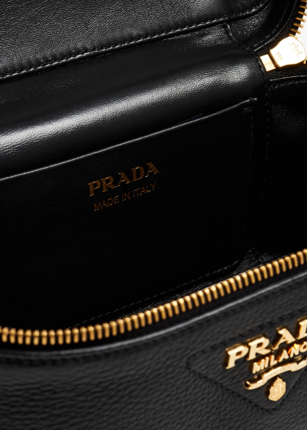 Prada Leather mini-bag for Women - Black in UAE | Level Shoes