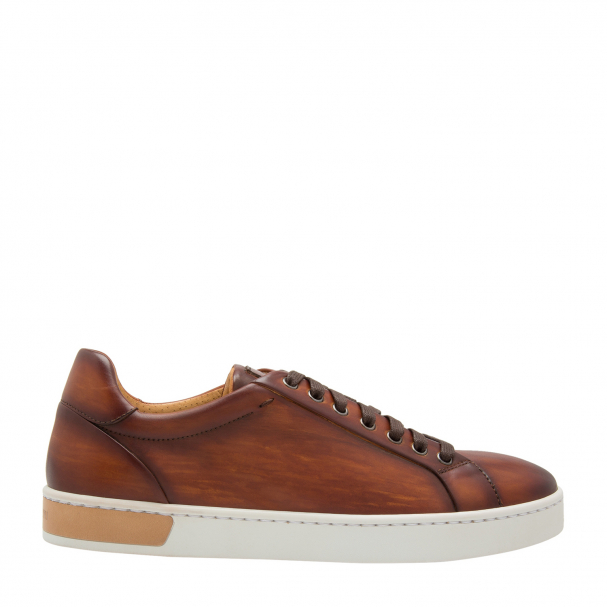Magnanni Leather sneakers for Men - Brown in KSA | Level Shoes