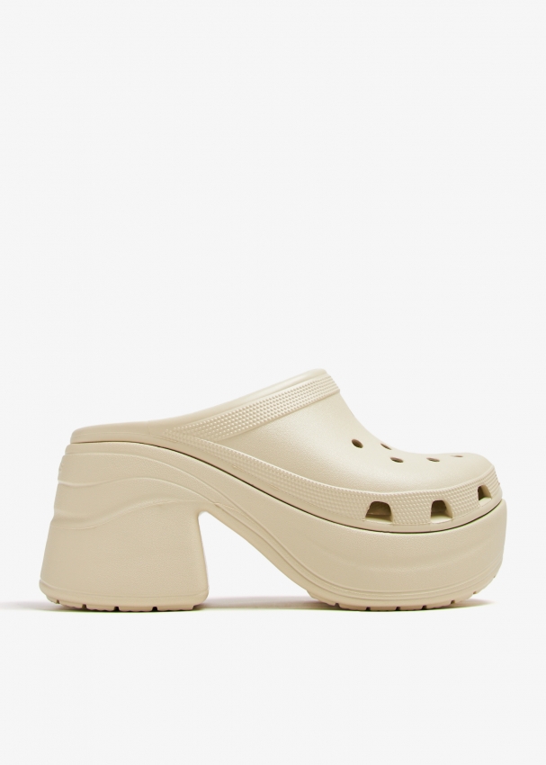 Crocs Siren clogs for Women - Beige in Kuwait | Level Shoes