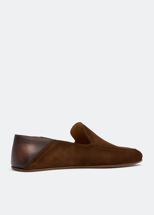 Magnanni Suede slippers for Men - Brown in UAE | Level Shoes