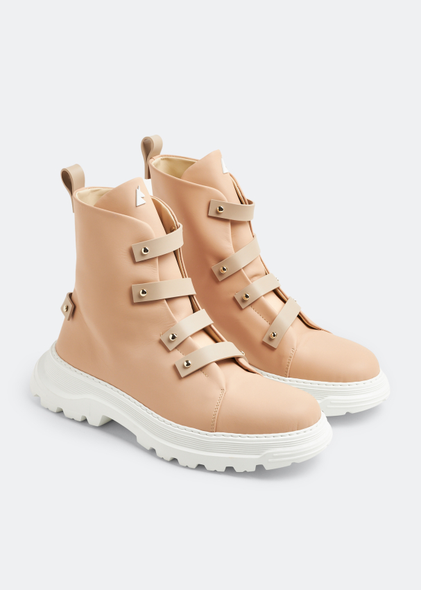 Daniel Essa Galaxy boots for Women - Beige in UAE | Level Shoes