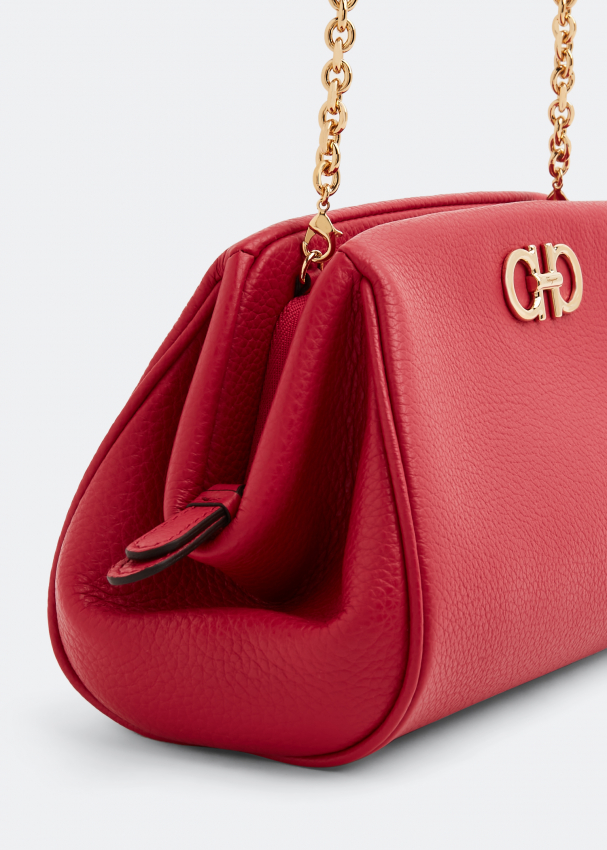 Ferragamo Gancini minibag for Women - Red in UAE | Level Shoes