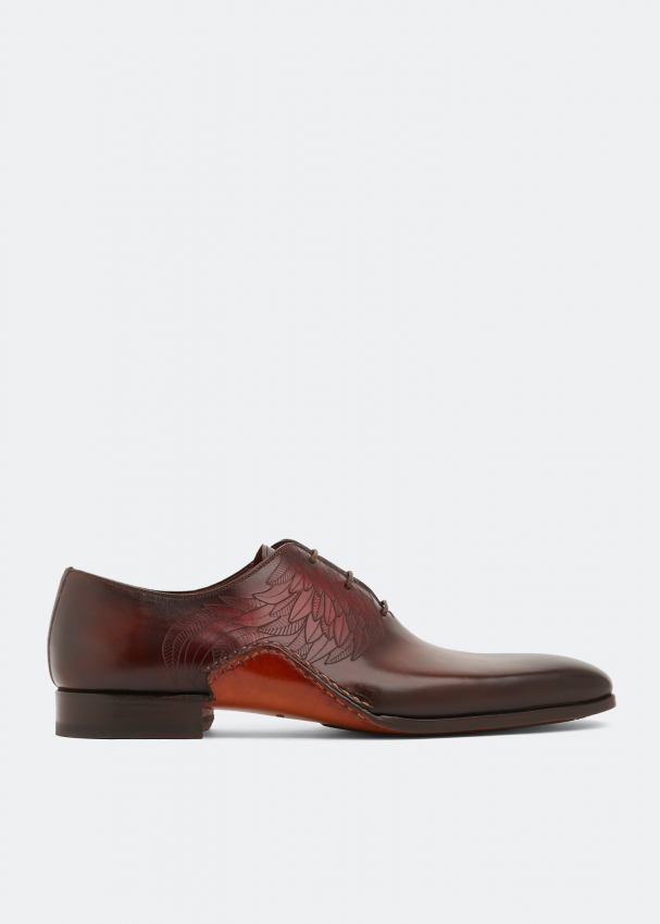 Magnanni Derby lace-up shoes for Men - Brown in KSA | Level Shoes