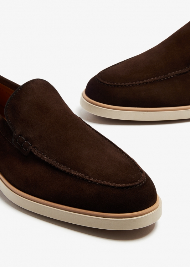 Magnanni Suede loafers for Men - Brown in UAE | Level Shoes