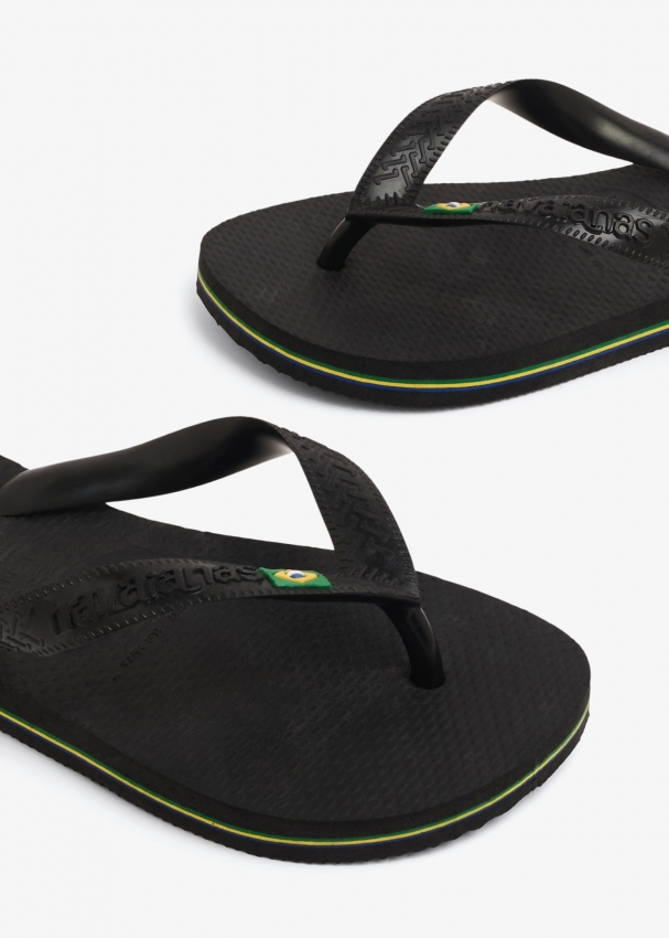 Havaianas Brazil flip flops for Women - Black in UAE | Level Shoes