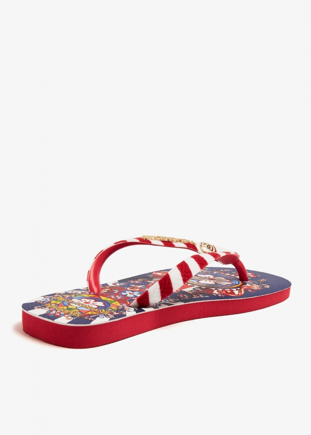 Havaianas x Dolce&Gabbana flip flops for Women - Red in UAE | Level Shoes