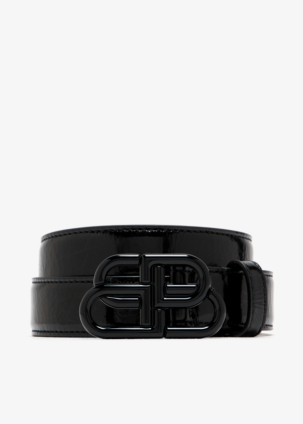 Balenciaga BB Thin belt for Women - Black in KSA | Level Shoes