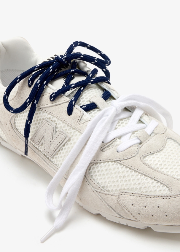 Miu Miu x New Balance 530 SL suede and mesh sneakers for Women - White in UAE | Level Shoes