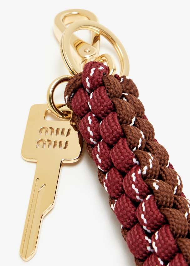 Miu Miu Cord keychain trick for Women - Brown in KSA | Level Shoes