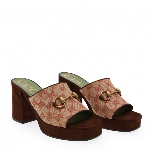 Gucci GG platform sandals for Women - Beige in UAE | Level Shoes