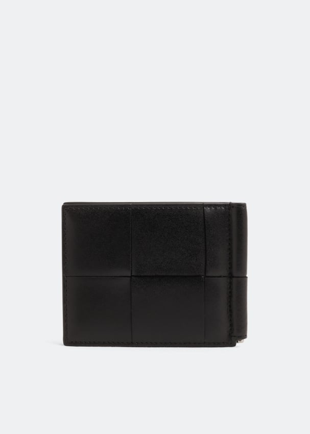 Bottega Veneta Bill clip wallet for Men - Black in UAE | Level Shoes