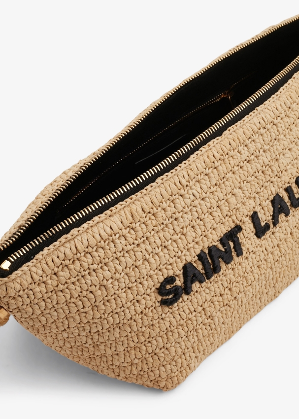 Saint Laurent Le raffia crossbody bag for Men - Beige in UAE | Level Shoes