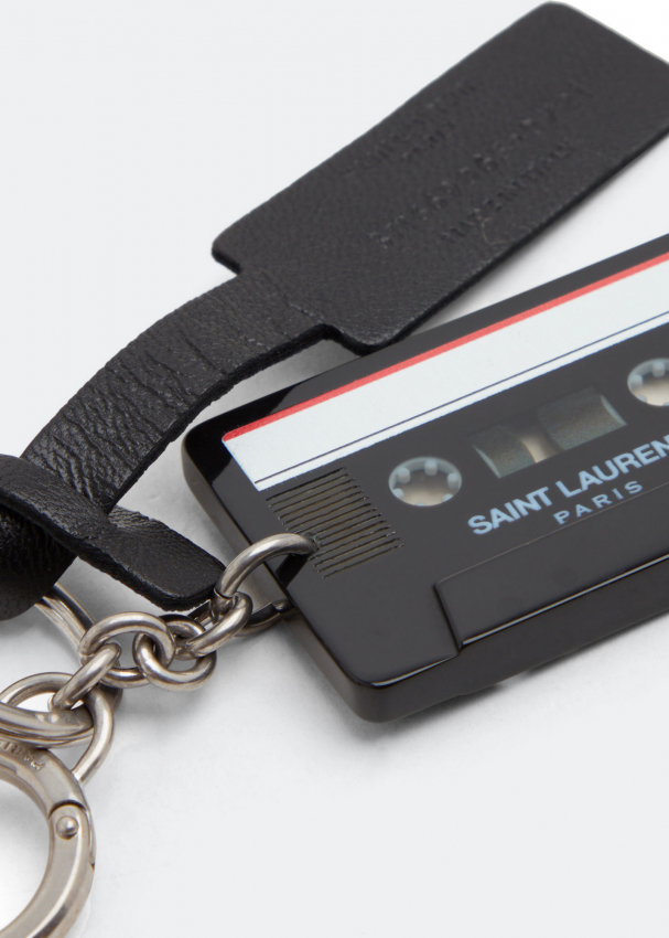 Saint Laurent Cassette tape keyring for Women - Black in UAE | Level Shoes