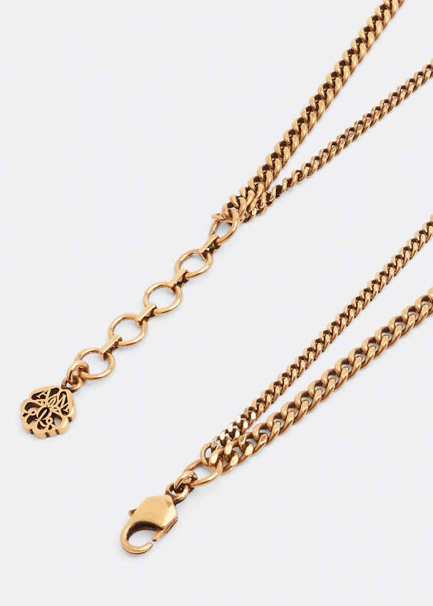 Alexander McQueen Graffiti chain necklace for Women - Gold in UAE ...