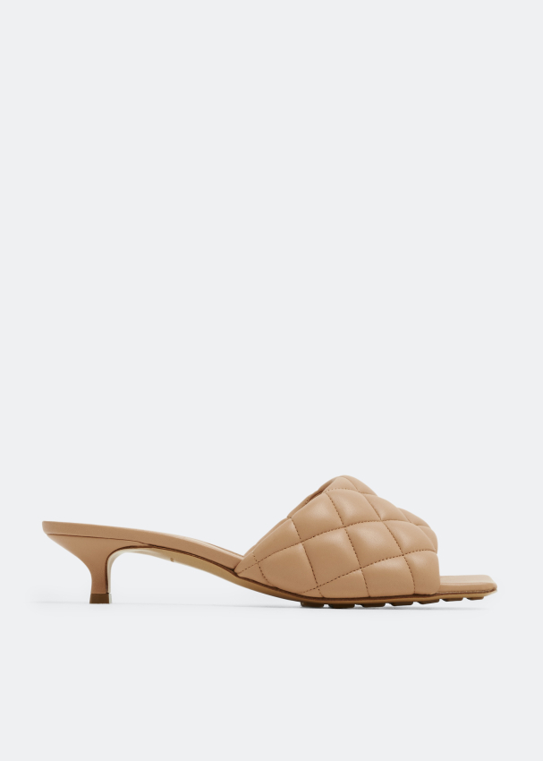 Bottega Veneta Padded mules for Women - Beige in UAE | Level Shoes