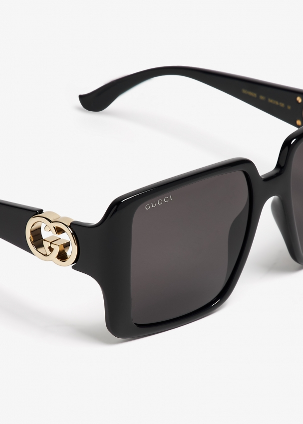 Gucci Square frame sunglasses for Women - Black in Oman | Level Shoes