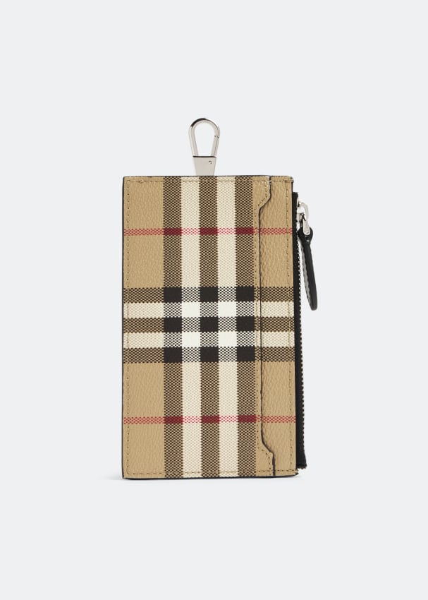 Burberry Check detachable card case for Men - Printed in UAE | Level Shoes