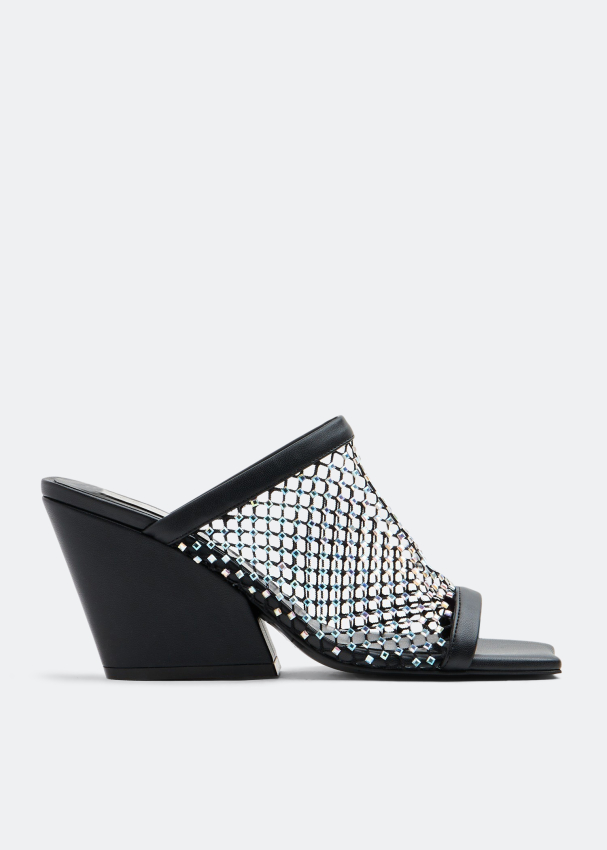 Stella McCartney Crystal mesh mules for Women - Black in KSA | Level Shoes