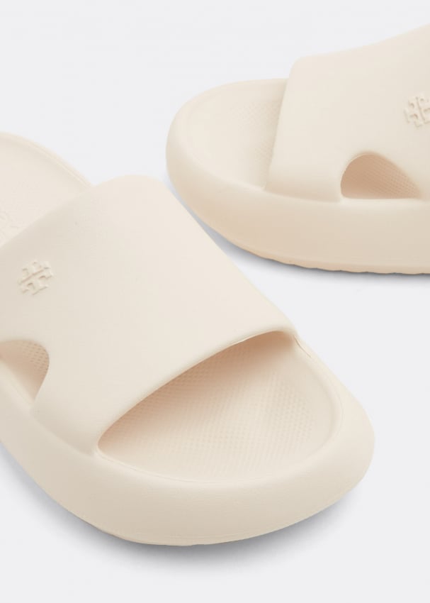 Tory Burch Shower slides for Women - White in UAE | Level Shoes