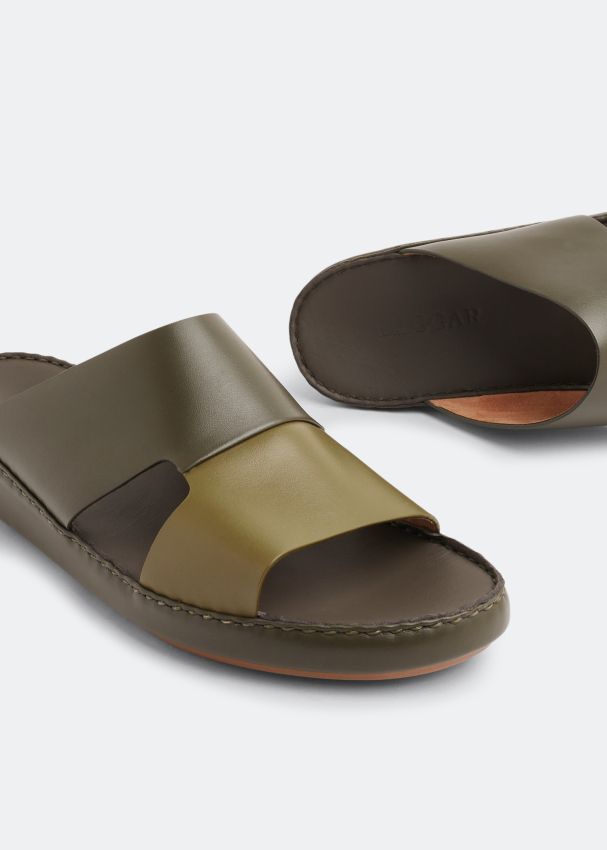 Laggar Two-tone sandals for Men - Green in UAE | Level Shoes