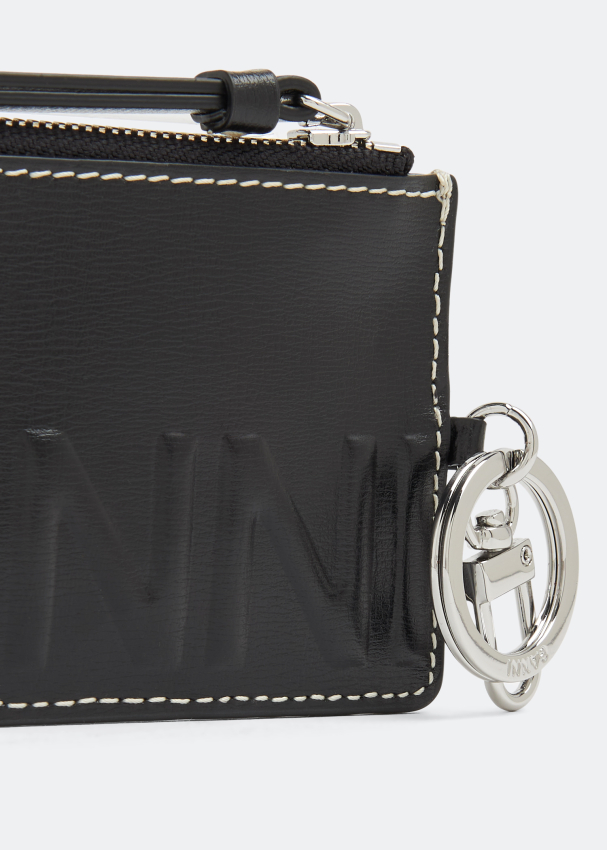 Ganni Banner coin purse for Women - Black in UAE | Level Shoes