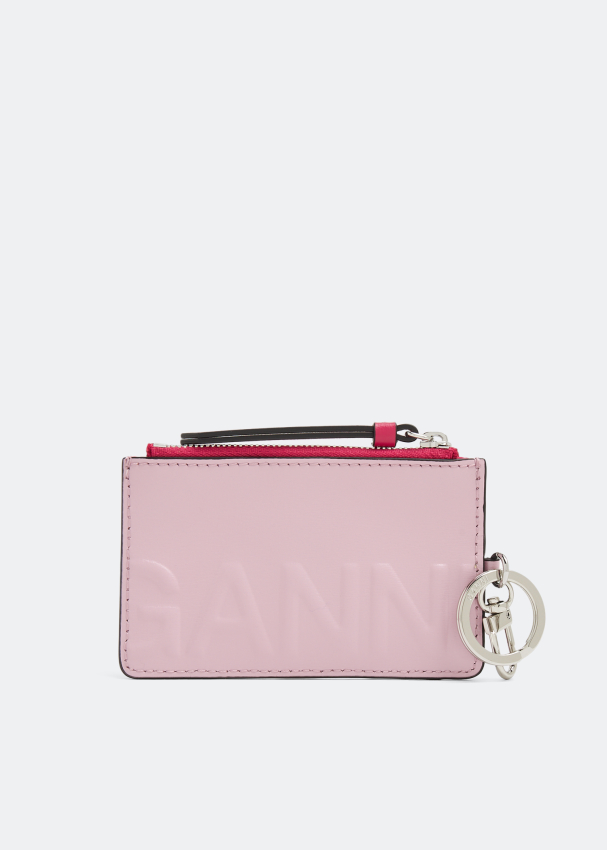 Ganni Banner coin purse for Women - Pink in UAE | Level Shoes