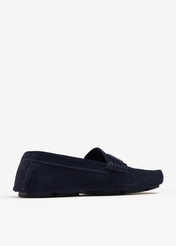 Dolce&Gabbana Suede drivers for Men - Blue in UAE | Level Shoes