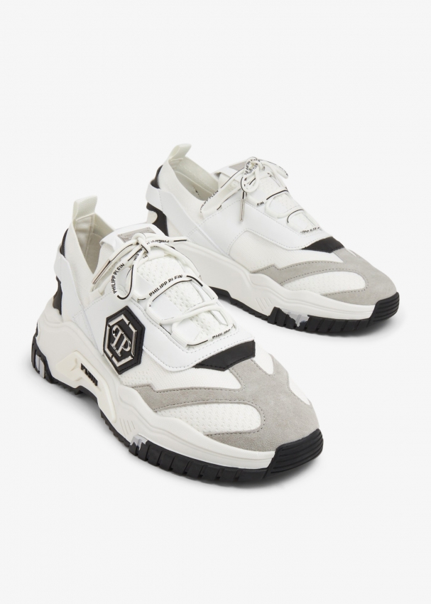 Philipp Plein Predator vegan sneakers for Men - White in UAE | Level Shoes